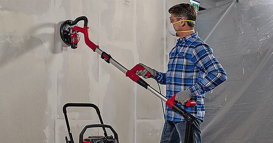 Sanding, slitting, grooving and drilling walls | Einhell.co.th